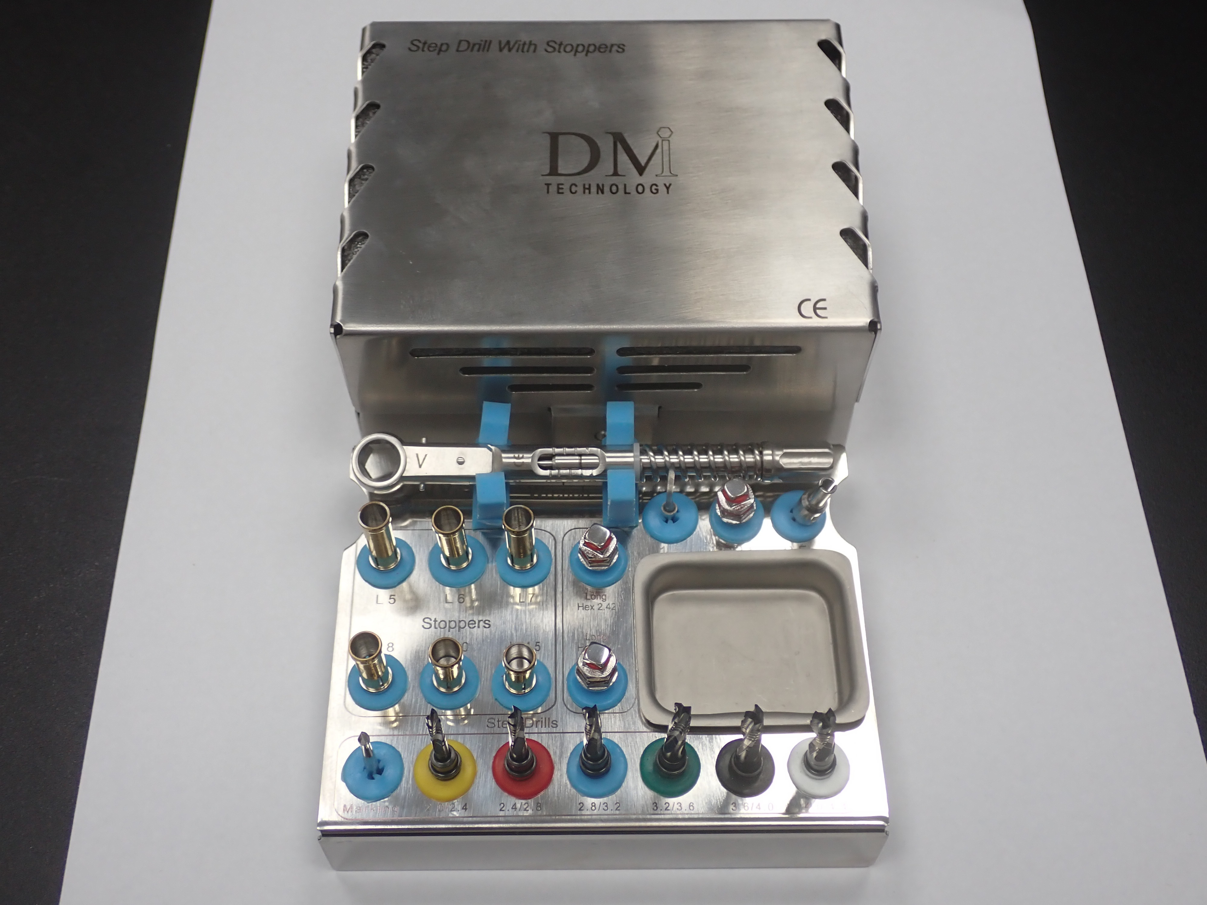 Surgical Set conical drills with stopper - DMi